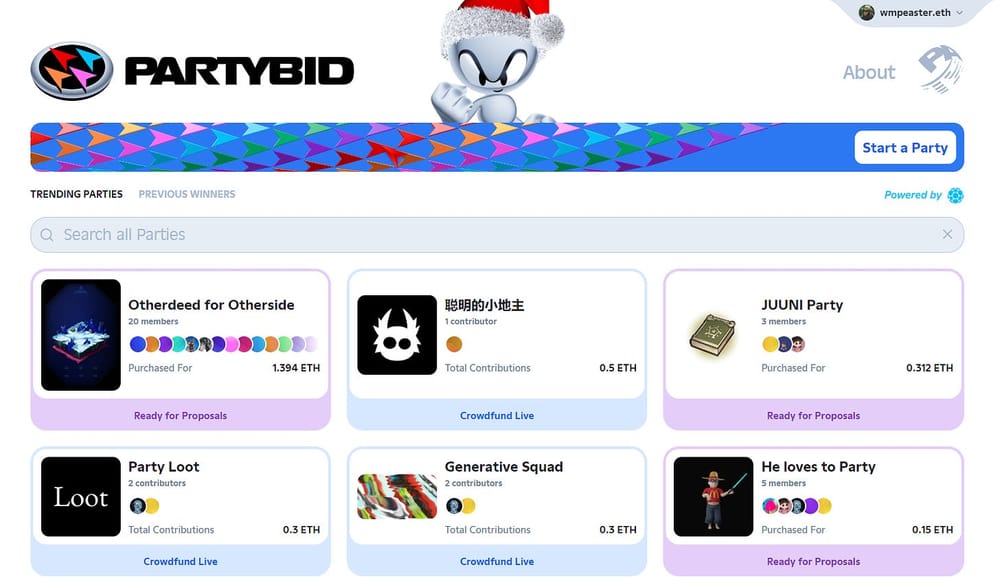 How to Squad Up with PartyBid